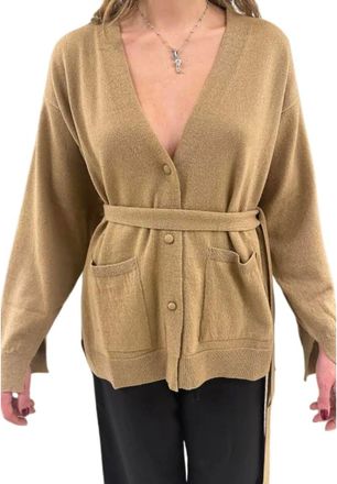 Akep Femme, Pulls, Beige, Taille: 38 FR maglieria e felpe Lana