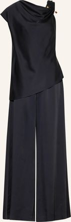 HUGO BOSS Jumpsuit Danjini Aus Satin blau