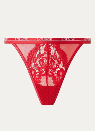 Lounge Blossom String - Kastanienbraun - XXL