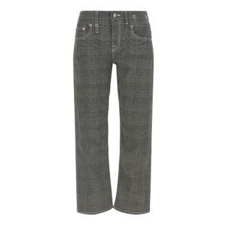 R13 Femme, Pantalons, Multicolore, Taille: W27 Pantalon Droit Court Gar&ccedil;on