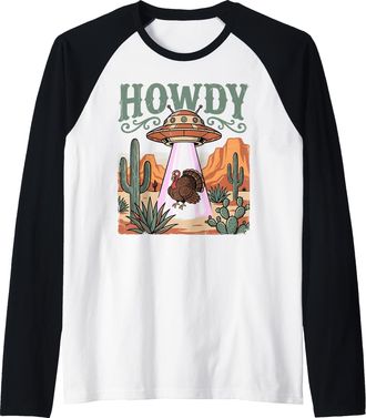 Image UFO Howdy Desert Turkey Raglan
