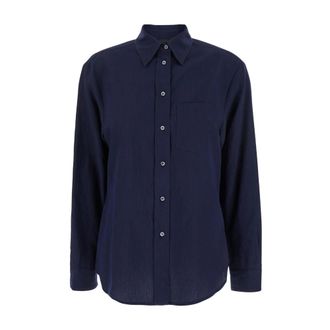 Pinko Gestreiftes Hemd - - Blouses & Shirts - Damen - Blau - XS