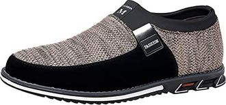 Generic Chaussures bateau &agrave; enfiler pour homme - Baskets de marche en maille respirante - Chaussures plates l&eacute;g&egrave;res et confortables - Style d&eacute;contract&eacute; - Clas