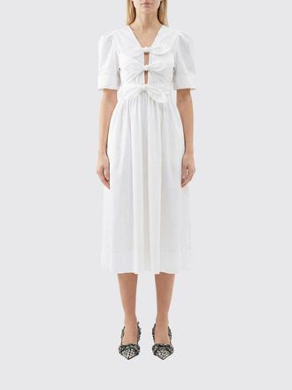 Ganni Kleid GANNI Damen Farbe Wei&szlig;