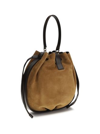 Ferragamo Hug Buckle Bucket Bag - Beige