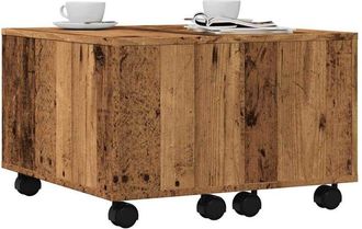 vidaXL Vidaxl - Couchtisch Altholz-Optik 60x60x38 cm Holzwerkstoff