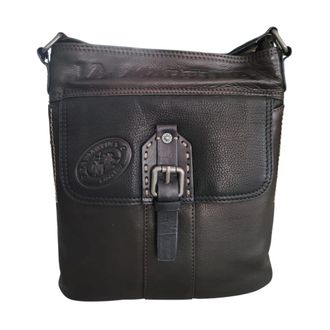 La Martina Braune Schultertasche Unisex Crossbody - - Bags - Herren - Braun - ONE SIZE