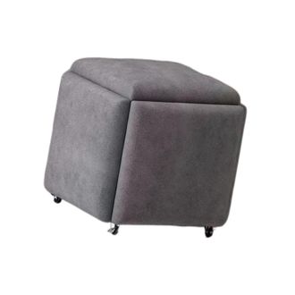 Generic Stapelbarer Sofahocker, Fu&szlig;hocker-Schminkstuhl, Leichter, platzsparender Nester, for den Innen- und Au&szlig;enbereich, Garten, B&uuml;ro, Balkon(Color 2,35x35x3