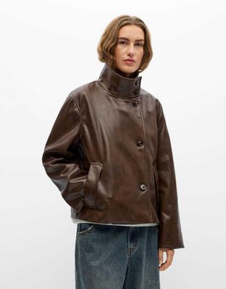 Object Veste enduite chocolat-Marron