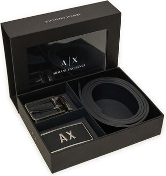 A|X Armani Exchange Herreng&uuml;rtel Armani Exchange XM000185 AF11958 MC038 Schwarz