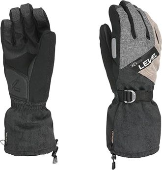 Level Star- Snowboard Handschuhe Herren mit Verstellbarem Riemen und Stulpe, Winterhandschuhe Wasserdicht f&uuml;r Extreme K&auml;lte, Thermohandschuhe f&uuml;r Snowboard,