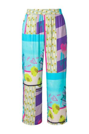 Angel Of Style Schlupfhose Hose Straight Fit farbiger Alloverdruck