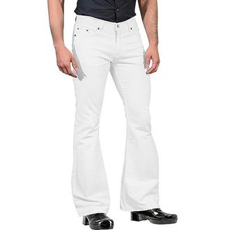 Generic Pantalon évasé Disco des années 70 pour Homme, Pantalon évasé Disco pour Hommes, Tenues des années 60 et 70, Jeans Vintage pour Homme, Jean Vintage po