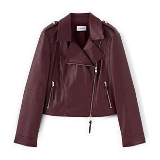 Motivi Femme, Vestes, Rouge, Taille: 44 FR Biker Jacket