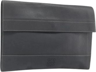 Loewe Pre-owned Cuir pochettes-minaudieres - Femme - Pre-owned - Gris - Taille: ONE Size