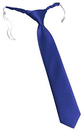 TigerTie Designer Security Cravate de sécurité unie avec élastique, Bleu roi foncé., Taille Unique