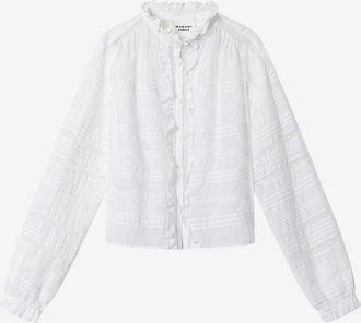 Isabel Marant Haut / Top Peline - Femme - Blanc - Taille 36 - Marant &Eacute;toile