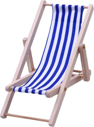 Generic Mini Beach Caise Modell - Modell eines Mini-Terrassenstuhls faltbar | Stoff aus Holz, winziger Strandstuhl, Stranddekoration, faltbar, f&uuml;r Zuhause, B&uuml;