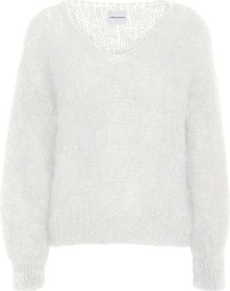 Americandreams Americandreams, Femme, Pulls, Blanc, Taille: 40 FR Milana LS Mohair Knit