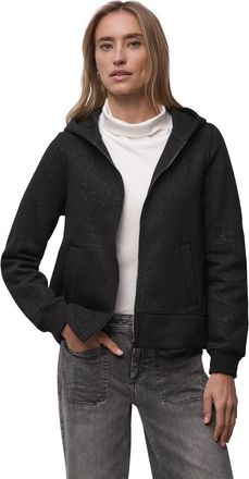 Street One Glitzernde Sweatjacke Black 46