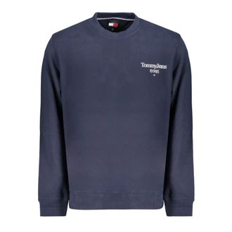 Tommy Hilfiger Homme, Sweatshirts et sweats &agrave; capuche, Bleu, Taille: 2XL SweaT-shirt Bleu &agrave; Manches Longues avec Imprim&eacute;