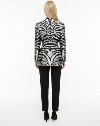 Dolce & Gabbana Womens Multicolor Polyester Blazer Clothing