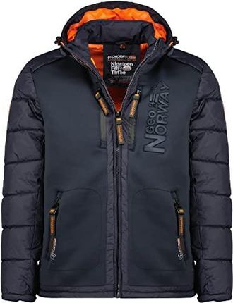 Geographical Norway Beachwood Men - Parka Longue Chaude Homme Automne Hiver - Manteau Impermeable Deperlant - Veste Capuche Fourrure Outdoor - Blouson Coupe Vent - Hommes