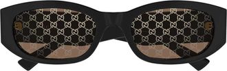 Gucci Sign Sonnenbrille - - Accessories - unisex - Schwarzk - 55 MM