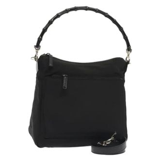 Gucci Pre-owned Nylon sacs-gucci - Femme - Pre-owned - Noir - Taille: ONE Size