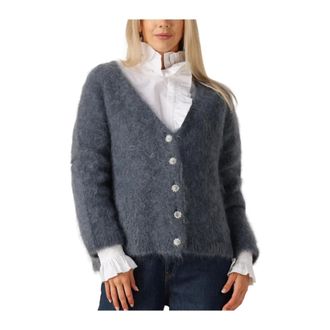 Amaya Amsterdam Damen, Strickwaren, Blau, SGröße