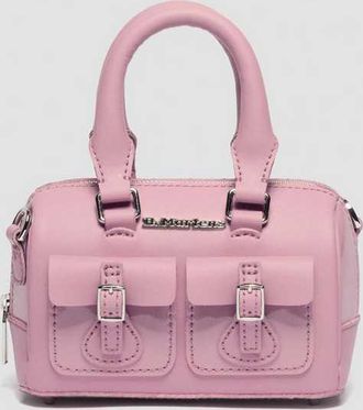 Dr. Martens Mini Top Handle Lackleder Tasche in Rosa