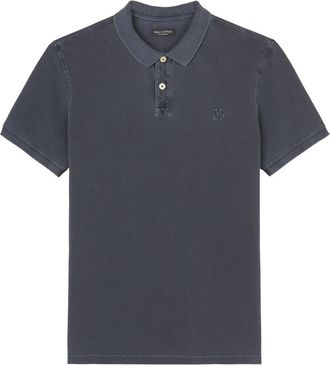 Marc O'Polo Poloshirt in Washed-Optik mit Label-Stickerei, Regular Fit in