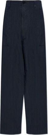 Comme Des Gar&ccedil;ons Gestreifte Hose - - Trousers - Herren - Blau - S