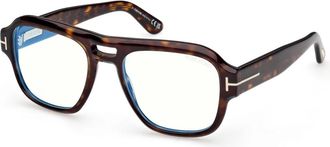 Tom Ford unisex, Accessoires, Brun, Taille: 54 MM Aviator Optical Frame