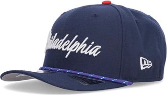 New Era unisex, Accessoires, Bleu, Taille: ONE Size Flat Visor Cap