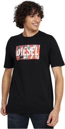 Diesel L&auml;ssiges T-Shirt f&uuml;r M&auml;nner - - Tops - Herren - Schwarzk - XL