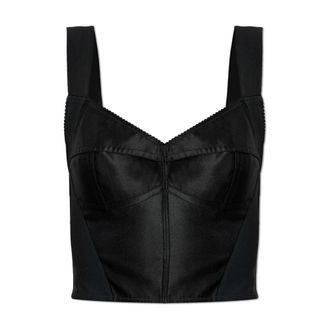 Dolce & Gabbana Figurbetontes Top - - Tops - Damen - Schwarzk - S