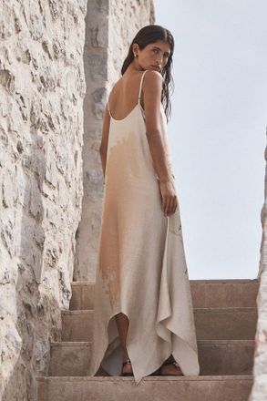 Next Midikleid Tr&auml;ger-Midikleid mit Zipfelsaum (1-tlg)
