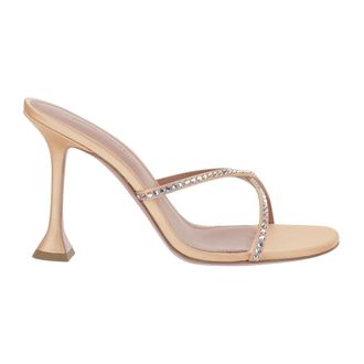 Amina Muaddi Damen, Schuhe, Gelb, 37 1/2 EUGr&ouml;&szlig;e