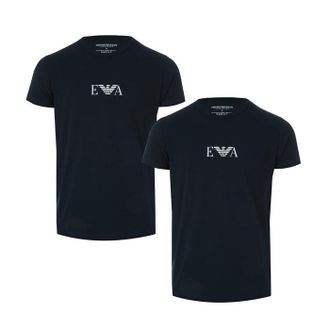 Armani 2er-Pack T-Shirts f&uuml;r M&auml;nner in marineblau