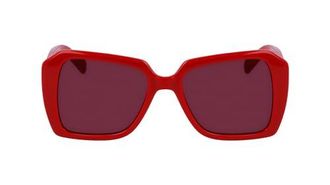 Karl Lagerfeld Womens Sunglasses KL6140S - Red with Solid Wine Lens