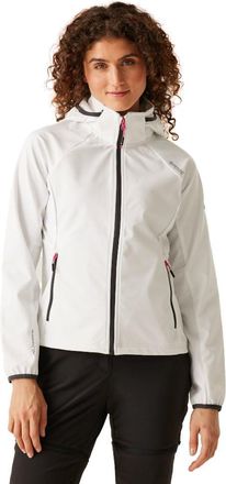 Regatta Bourda Damen-Softshelljacke mit durchgehendem Rei&szlig;verschluss, White Seal Grey