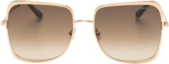 Tom Ford Eyewear Sonnenbrille mit eckigem Gestell - Gold