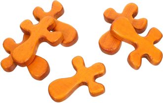 DOITOOL 6stücke Holzkreuz Zum Halten Miniaturkreuz Tragbares Gebetskreuz Katholisches Kreuz Religiöses Holzornament Gebetskreuz Für Anbetung Kreuzdekoration H