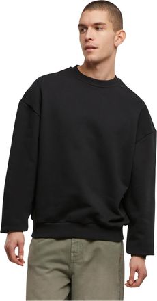 Build Your Brand Sweatshirt Ultra Heavy Cotton Crewneck Black 4XL