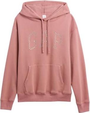GAP Sweat à capuche avec logo pour femme, Cèdre délavé, Medium