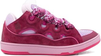 Lanvin baskets Curb à lacets - Rose