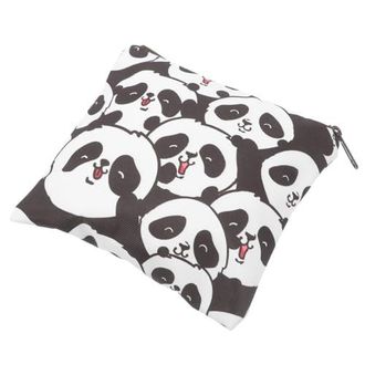 Hemobllo Pochette de Rangement Imperm&eacute;able pour Serviettes Hygi&eacute;niques Trousse Menstruelle pour Adolescentes Format Compact Motif Panda Paquet de Voyage Pratiq