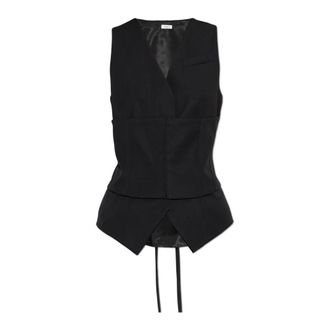 Alexander McQueen Die Wollweste - - Jackets - Damen - Schwarzk - XS