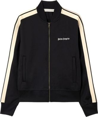 Palm Angels Femme, Sweatshirts et sweats &agrave; capuche, Noir, Taille: 40 FR Track Bomber